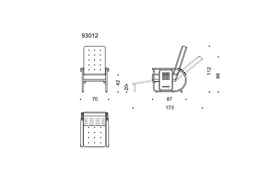 Josef Hoffmann Sitzmaschine Armchair